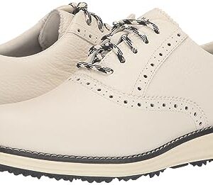 Cole Haan Women's Originalgrand Shortwing Golf Sneaker, Ivory/Black/Ivory, 8.5