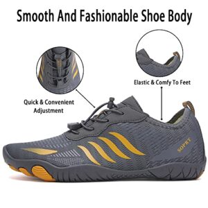 MAQLPC Water Shoes Men Women, Quick Dry Aqua Shoes, Mens Womens Barefoot Slip-on Beach Surf Pool Sports Swim Shoes Aqua Socks for Hiking Boating Fishing Kayaking