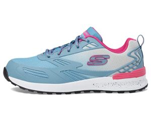 skechers pending light blue/pink 7 b (m)