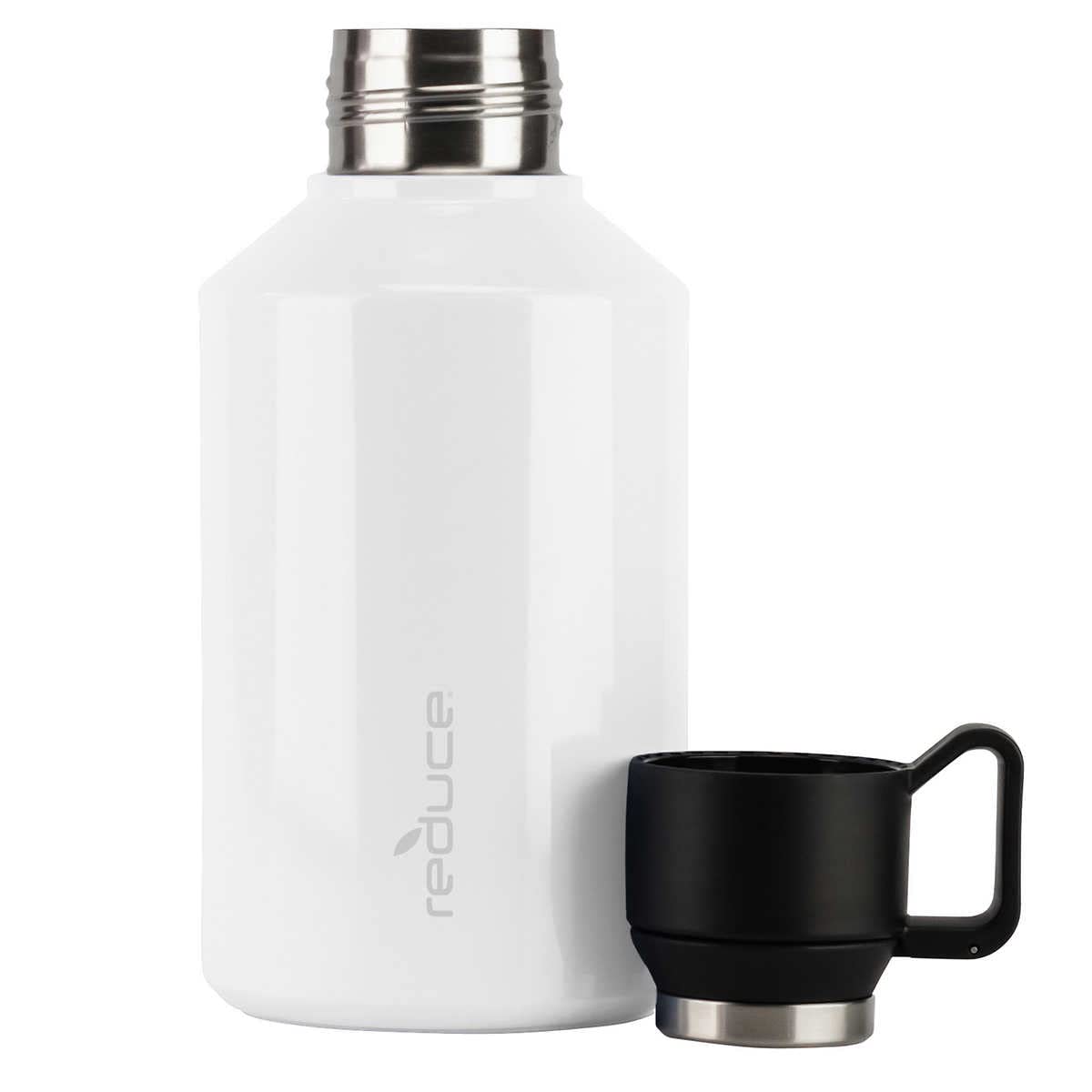 REDUCE Dual-Wall Vacuum Insulated Dishwasher Safe Growler, 64 oz, White, LK1634000C