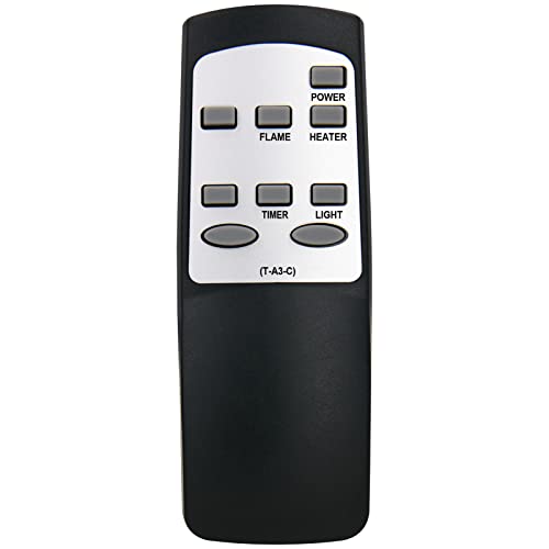 Replacement for Twin Star Electric Fireplace Heater Remote Control 34HFU601GRA 34HF617GRG 34HF611ARA