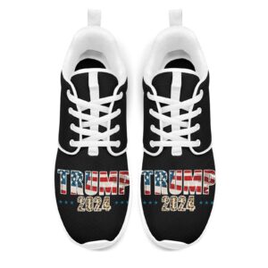 Pitovozu American Flag Sneaker Women Athletic Shoes Trump 2024 Running Shoes Comfortable Sports Sneaker