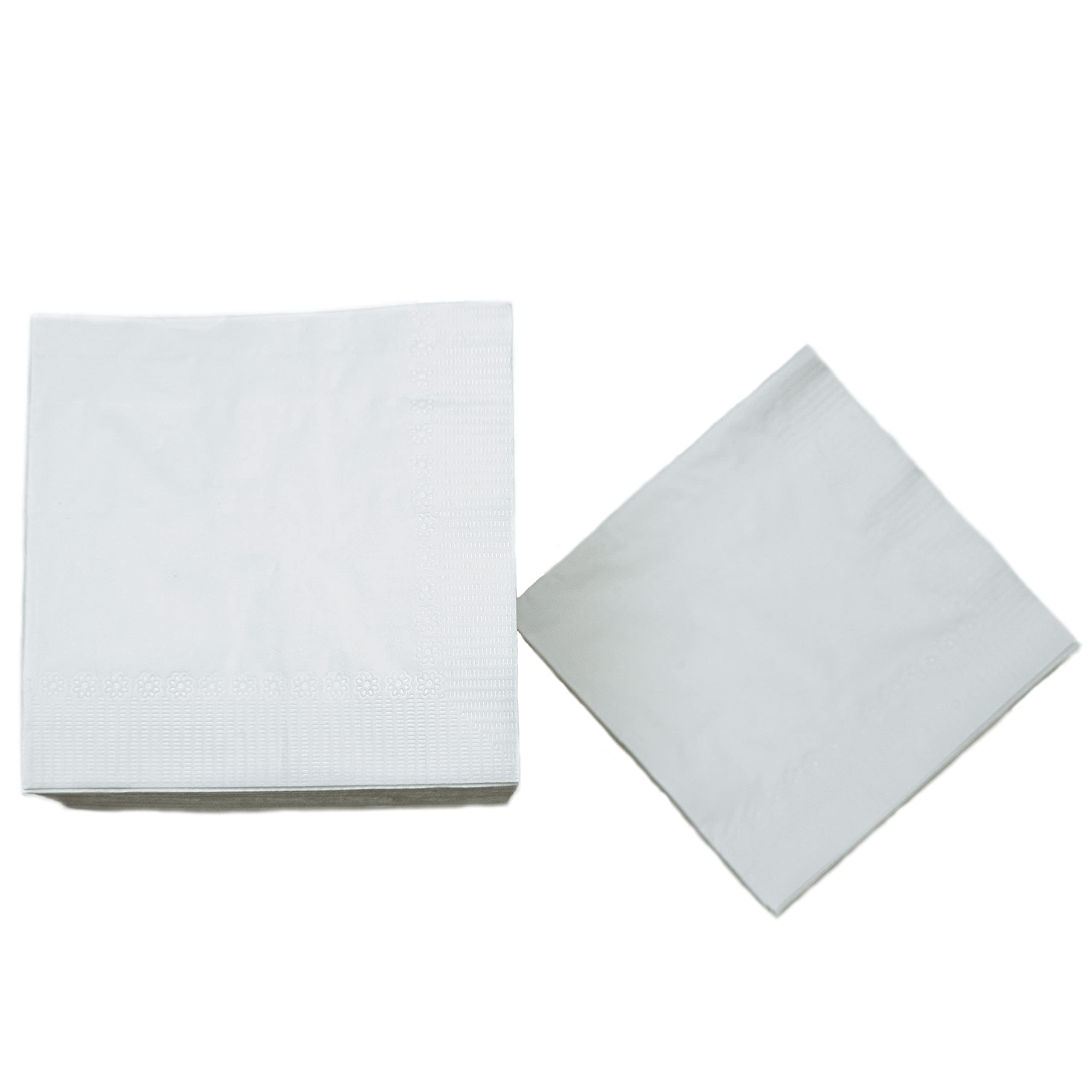 1100 Pack Cocktail Napkins Paper - Quality 3-Ply White Beverage Napkins - Restaurant, Event, Bar Napkins - Perfect Size Dessert Napkins - Party Napkins Bulk - Elegant Wedding Napkins Disposable