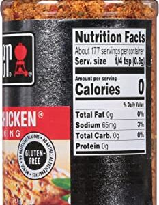 Weber Kick'n Chicken Seasoning, 5 Ounce Shaker