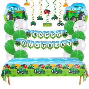 tractor party decorations pack (47 pieces) - tractor birthday party supplies, tractor party decorations, tractor decorations for party, farm animal party, tractor theme baby shower, blue orchards