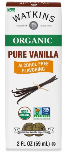 Watkins Organic Pure Vanilla Alcohol Free Flavoring, 2 Fl. Oz (Pack of 1)