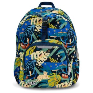 jan & jul little xplorers kids' backpack (jungle nights, one size)