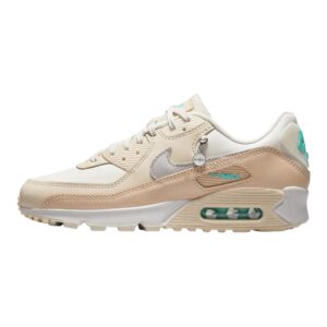 nike womens air max 90 wmns phantom/metallic silver dz5194-001 8.5