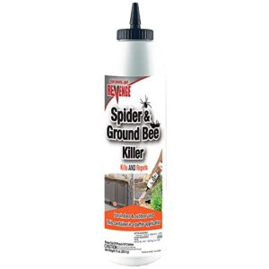 revenge spider & ground bee killer for indoors and outdoors, 10 oz ready-to-use dust treatment repels ants, bees, roaches, spiders and more