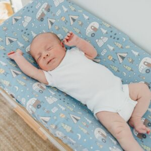 Copper Pearl Premium Knit Diaper Changing Pad Cover"Bridger"