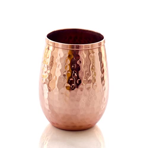 2activelife Mule Copper Design Pure Copper Tumbler Drinking Water with Copper Cups Tumblers use for Home, Office, Hotel, Travel and Gifting - Set of 2 (8.45 Oz)