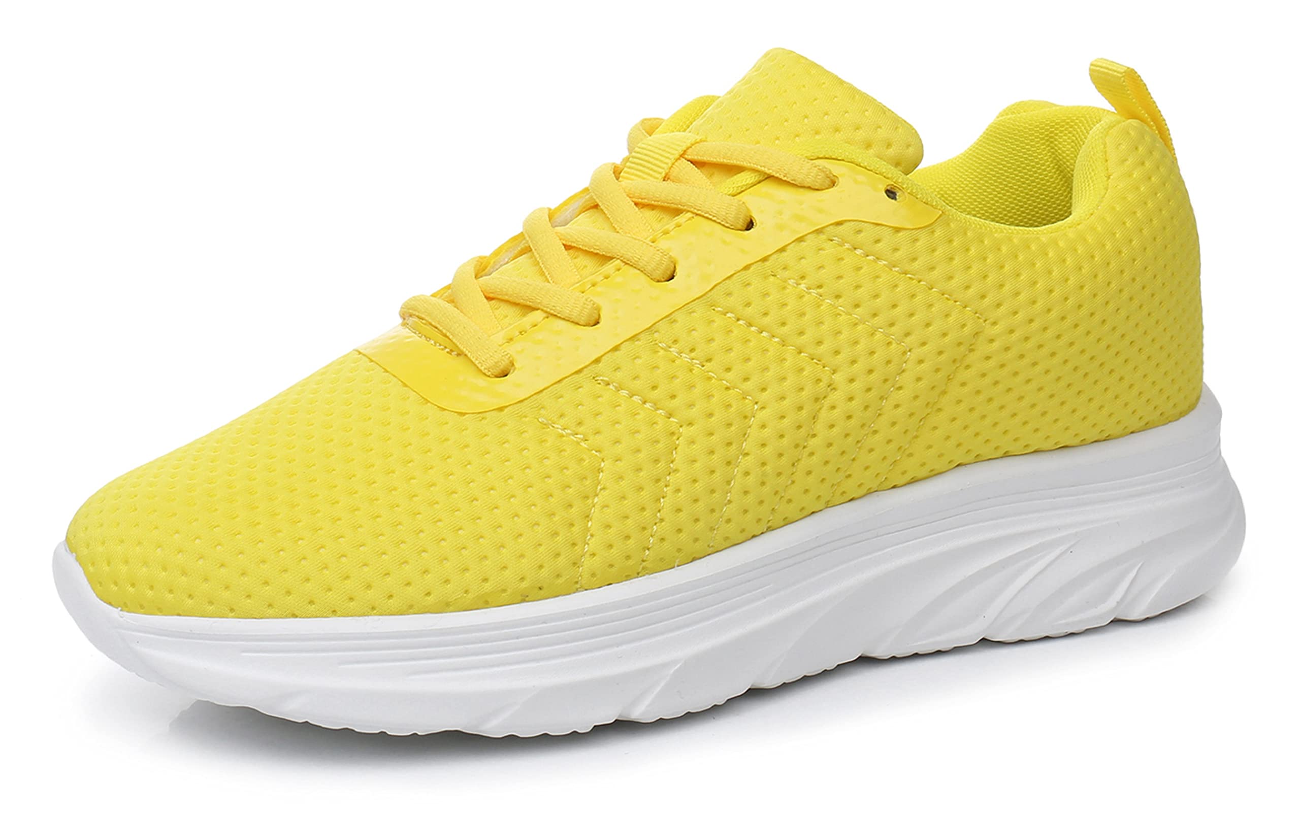 Cull4U Women's Yo-Slip Walking Shoes (7 M US,Yellow)