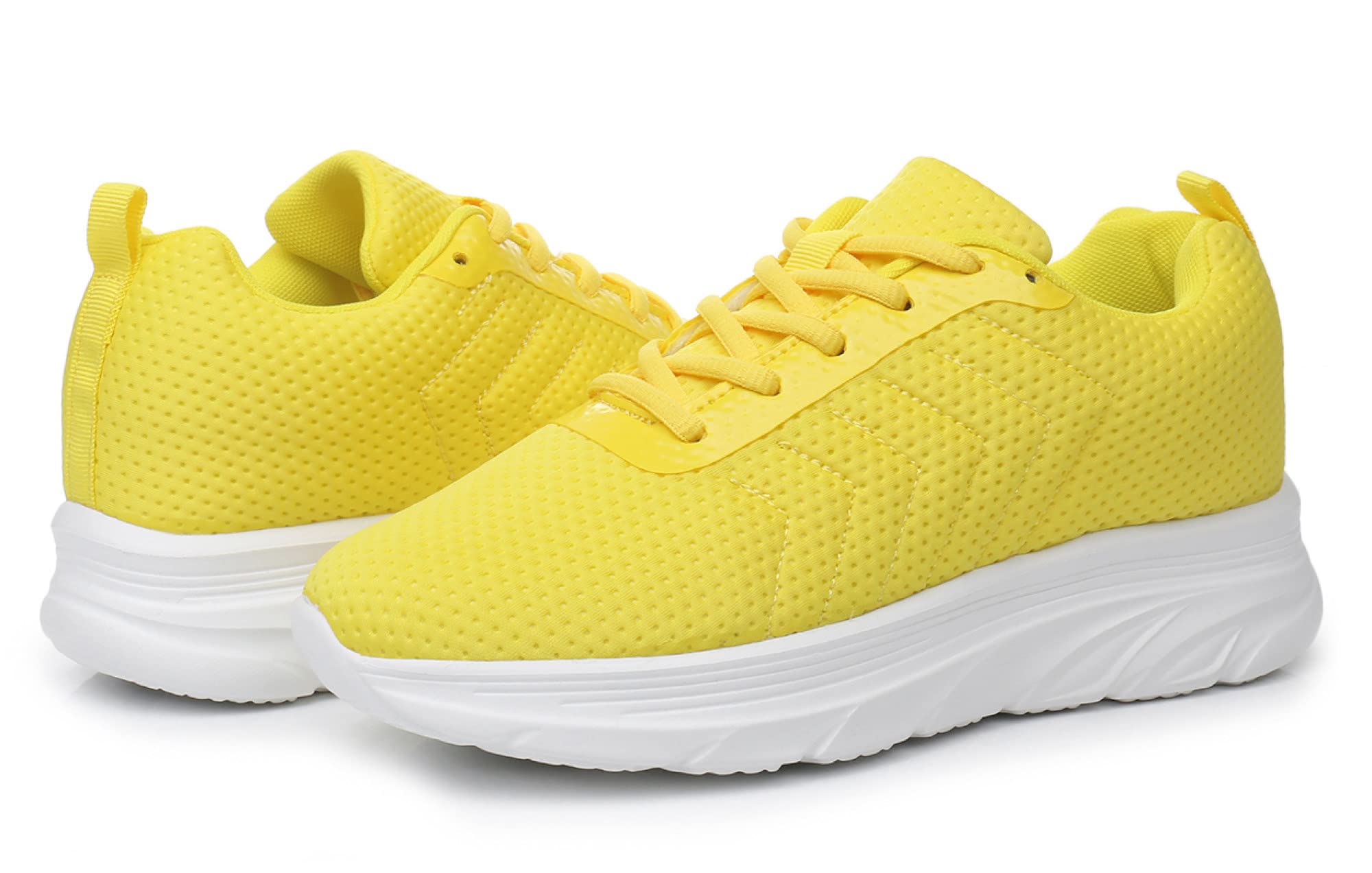 Cull4U Women's Yo-Slip Walking Shoes (7 M US,Yellow)