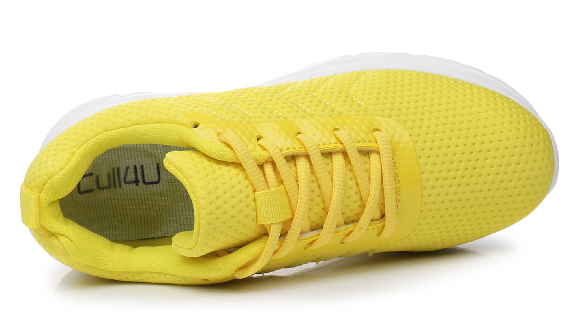 Cull4U Women's Yo-Slip Walking Shoes (7 M US,Yellow)