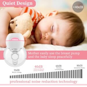 Aidmom Breast Pump S12 Pro Wearable Breastfeeding Pump with Soft Double-Sealed Flange and 3 Modes & 9 Levels, Wireless Electric Breast Pump Milk Extractor with Smart Display & Memory Function