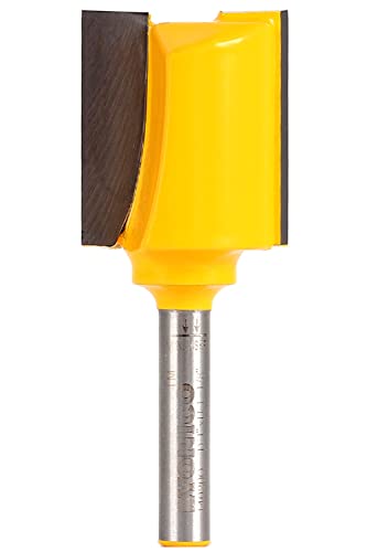 YONICO Straight Router Bits 1-Inch Diameter X 1-1/8-Inch Height 1/4-Inch Shank 14020q