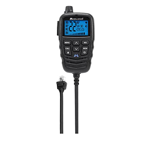 Midland – MXMC01 | Replacement Microphone for MXT275 & MXT575 – ANC Automatic Noise Canceling Electronic Microphone – Off-Roading Loud and Open-Air Vehicle - GMRS Farming Overlanding