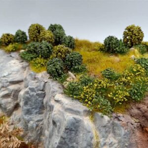 90 Pcs Mixed Bush Trees Model Trees Miniature Vegetation Groups Shrubs Railway Model Architecture Trees Railroad Accessories Mini Trees for Crafts Diorama