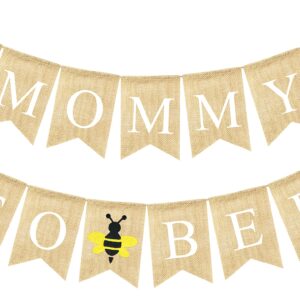 VILIFEVER Mommy to Bee Banner for Baby Shower, Bumble Bee Themed Baby Shower Decorations, Gender Neutral Decorations Supplies Welcome Baby Hanging Bunting