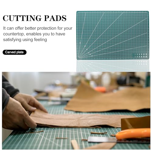 COHEALI Cutting Mat 24 X 36 Mat 24 X 36 Precision Healing Rotary Carving Crafts Board Self Sewing Art Pad Handcraft Hobby Fabric Mat for Tabletop Pads Professional DIY Craft Green Double Cutting