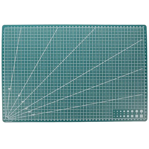 COHEALI Cutting Mat 24 X 36 Mat 24 X 36 Precision Healing Rotary Carving Crafts Board Self Sewing Art Pad Handcraft Hobby Fabric Mat for Tabletop Pads Professional DIY Craft Green Double Cutting