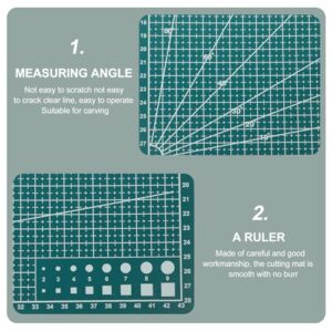 COHEALI Cutting Mat 24 X 36 Mat 24 X 36 Precision Healing Rotary Carving Crafts Board Self Sewing Art Pad Handcraft Hobby Fabric Mat for Tabletop Pads Professional DIY Craft Green Double Cutting