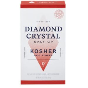 Diamond Crystal Kosher Salt – Full Flavor, No Additives and Less Sodium - Pure and Natural Since 1886 - 3 Pound (New Packaging)