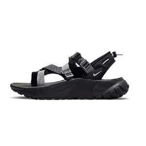 nike women's oneanta sandals, black/pure platinum/wolf grey, 9