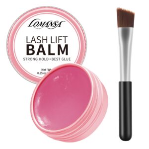 lash lift glue balm, lomansa glue for eyelash lifting perming, with strong sticky fix glue for lashes and brows curl