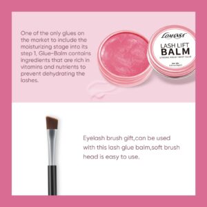 Lash Lift Glue Balm, Lomansa Glue for Eyelash Lifting Perming, with Strong Sticky Fix Glue for Lashes and Brows Curl