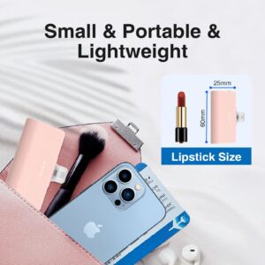 ATGIH Portable Charger for iPhone,3500mAh Ultra-Compact Small Power Bank Compatible with iPhone 6/7/8/SE/11/XR/12/12 Pro Max/13/13 Pro Max/14/14 Pro Max/14 Plus/Airpods Series（Pink）