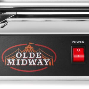 Olde Midway Electric 30 Hot Dog 11 Roller Grill Cooker Machine 1400-Watt - Commercial Grade