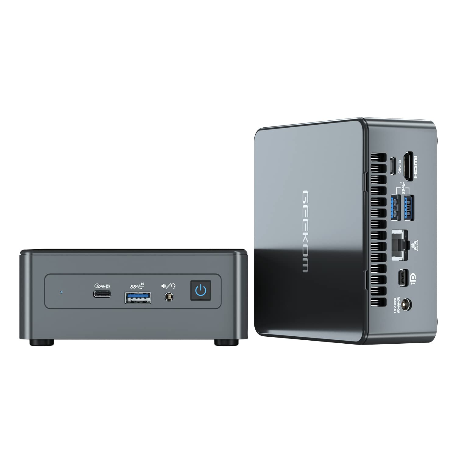 GEEKOM NUC IT11 Mini PC, 1TB Intel i7-11390H Mini Computer (8 Threads, Up to 5.0 GHz), 32GB DDR4 Windows 11 Pro Small Desktop Computer, i7 Mini Computer 8K UHD | USB4 | WiFi 6, BT5.2