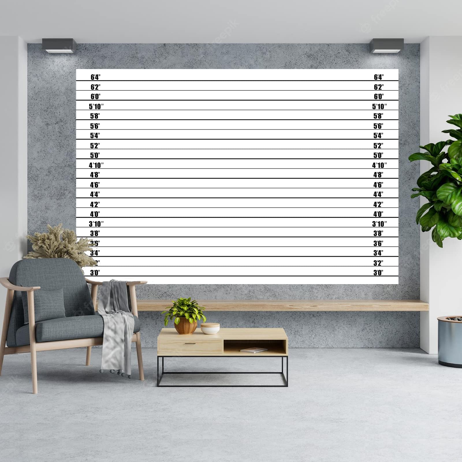 Mugshot Police Lineup Height Charts Banner Accurate Measurements Theme Decor for Girls Bridal Shower Birthday Party Wedding Bachelorette Party Supplies Night Out Party Decorations Backdrop Background