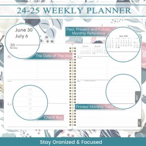 2024-2025 Planner - JUL 2024 - JUN 2025, Academic Planner 2024-2025, 2024-2025 Planner Weekly and Monthly with Tabs, 8" x 10", Perfect Daily Organizer