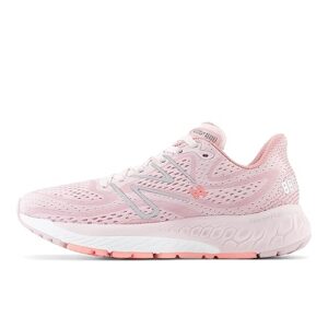 new balance women's fresh foam x 880 v13, stone pink/hazy rose/black metallic, 8