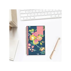 Blue Sky Day Designer for 2023-2024 Academic Year Weekly and Monthly Planner, 5' x 8', Flexible Cover, Wirebound, Peyton Navy (107927-A24)