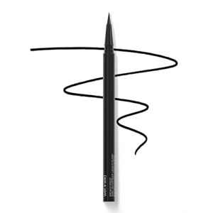 wet n wild breakup proof liquid eyeliner - ultra-fine brush, waterproof, long-lasting - cruelty-free & vegan - ultra black