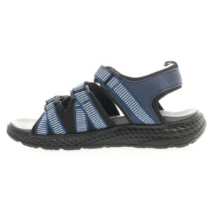 propet women's travelactiv adventure sandals, navy, 12 x-wide us