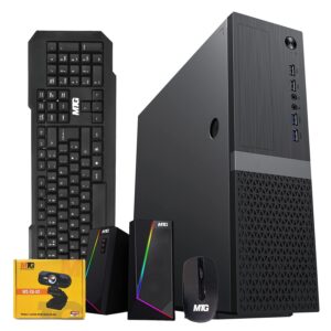 computer desktop pc, intel core i5 8th gen, techmagnet heera, 8gb ram, 512gb ssd, mtg wireless keyboard mouse, rgb speaker, webcam, win 11 home (renewed)