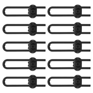 10-pack safety cabinet locks for babies, child safety cabinet locks, baby proof cabinet latches, adjustable u-shaped sliding child locks for closet cabinets knob handle