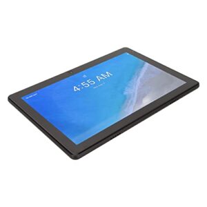 Airshi Black Tablet, for Android11.0 System Portable Tablet Octa Core 8MP 16MP HD Screen for Travel (US Plug)