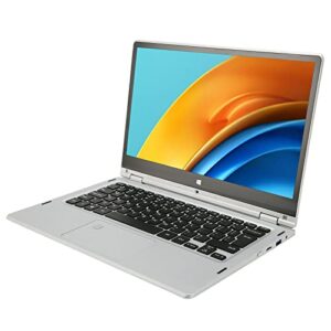 vingvo 2 in 1 laptop 360 degree rotation 13.3 inch laptop touch screen 1920 x 1080 for office (16+512g us plug)