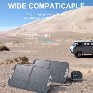 MARXON Solar Panel XP200, 200 Watt Portable Solar Panel, High-Efficiency Solar Panel, Foldable Solar Panel with Adjustable Kickstand, Waterproof and Dustproof Design Perfect for Camping, RV Trip