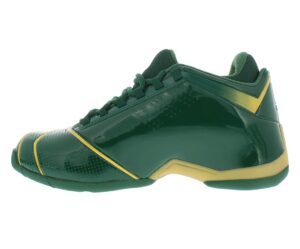 adidas t-mac 2.0 restomod green/gold/metallic/white men's basketball shoe usmen 9 us wmn 10