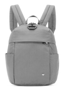 pacsafe citysafe cx anti theft 8l backpack petite, econyl gravity gray