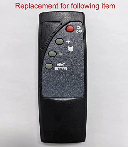 Replacement for FMI Electric Fireplace Heater Remote Control FEF26 FEF260 F2609E R71007A 125397-01