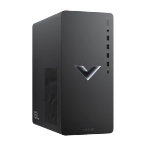 HP Victus 15L Gaming Desktop, AMD Ryzen 7 5700G Processor, AMD Radeon RX 6600XT, 64GB RAM, 2TB PCIe SSD, HDMI, DP, RJ45, Wi-Fi 6, Wired KB & Mouse, Windows 11 Home, Black