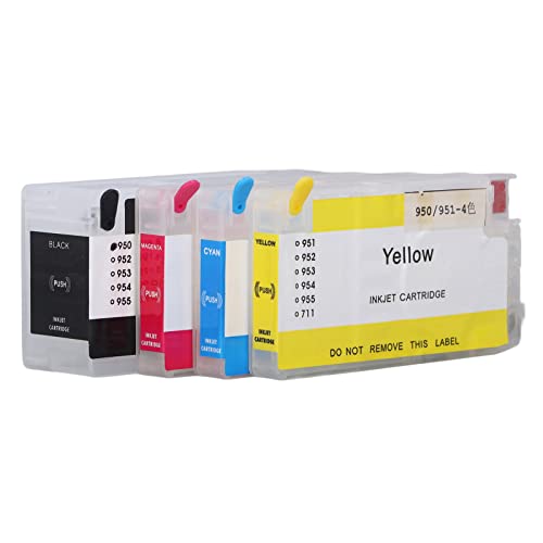 Walfront 4Pcs Ink Cartridge for Ink Cartridge Replacement Printer Ink Cartridge Officejet Pro 251dw 276dw 8100 8600 8610 8620 8630 8640 8650 Printers