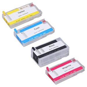 Walfront 4Pcs Ink Cartridge for Ink Cartridge Replacement Printer Ink Cartridge Officejet Pro 251dw 276dw 8100 8600 8610 8620 8630 8640 8650 Printers